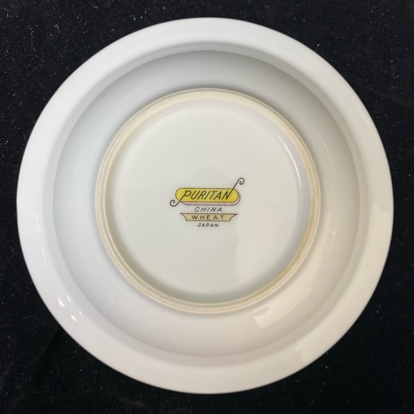 Puritan | Dining | Vintage Set Of 5 Puritan China Wheat Pattern Rimmed ...